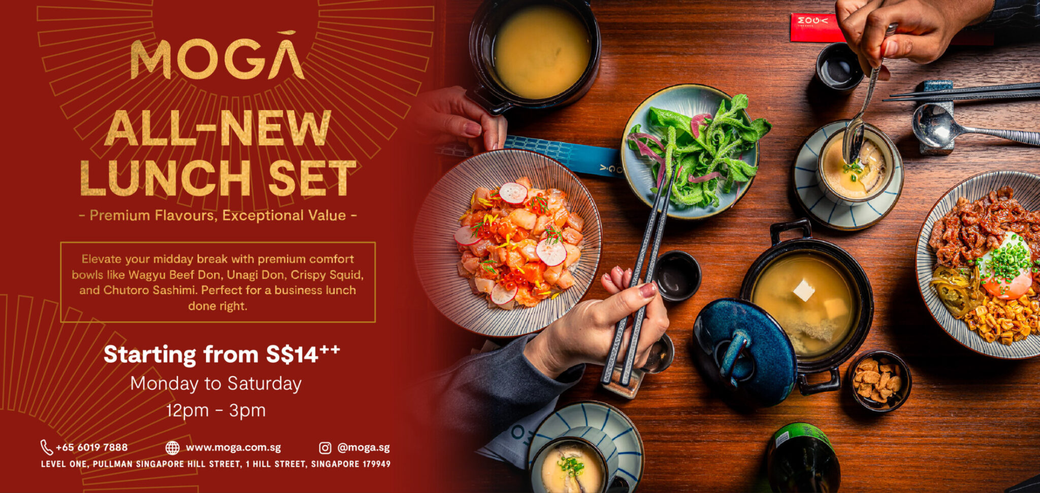 All New Lunch Set at MOGA | MOGA Izakaya Cocktail Bar